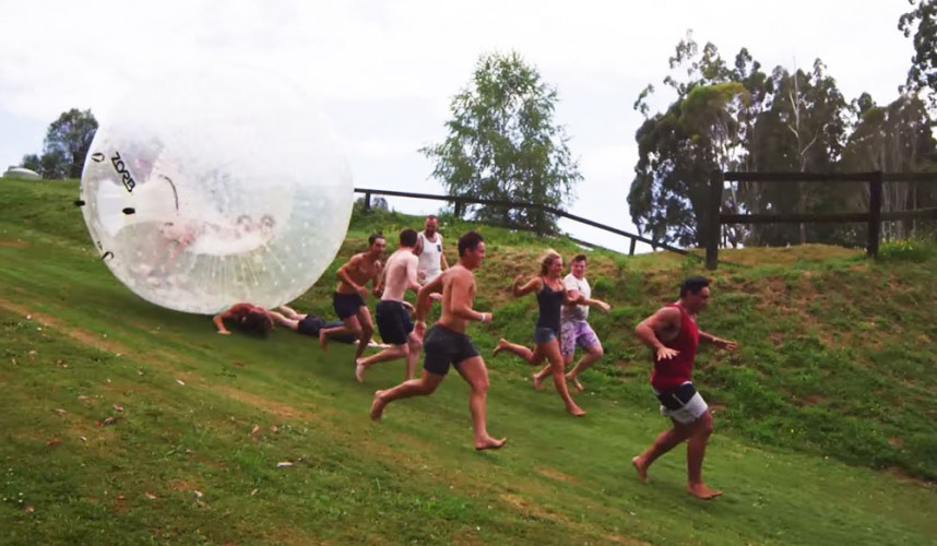 In New Zealand, Roll Down Hills in Zorbs
