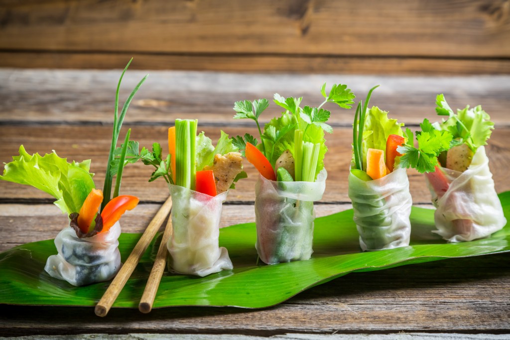 Fresh spring rolls wrapped in rice paper - Windowseat.ph