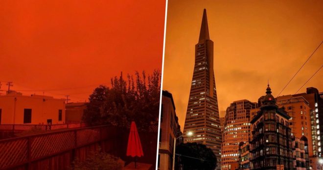 California Wildfires Turn Skies into Post-Apocalyptic Oranges and Reds