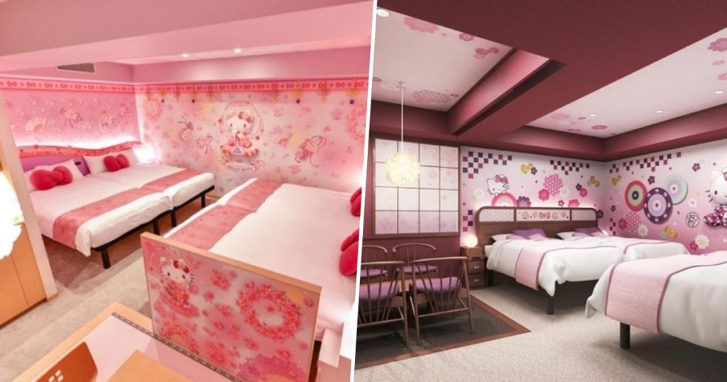 These Hello Kitty-Themed Hotel Rooms in Japan Are an Adorable Pink Paradise