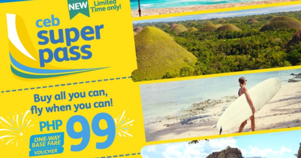 You Can Travel Whenever and Wherever with CebPac's P99 Super Pass