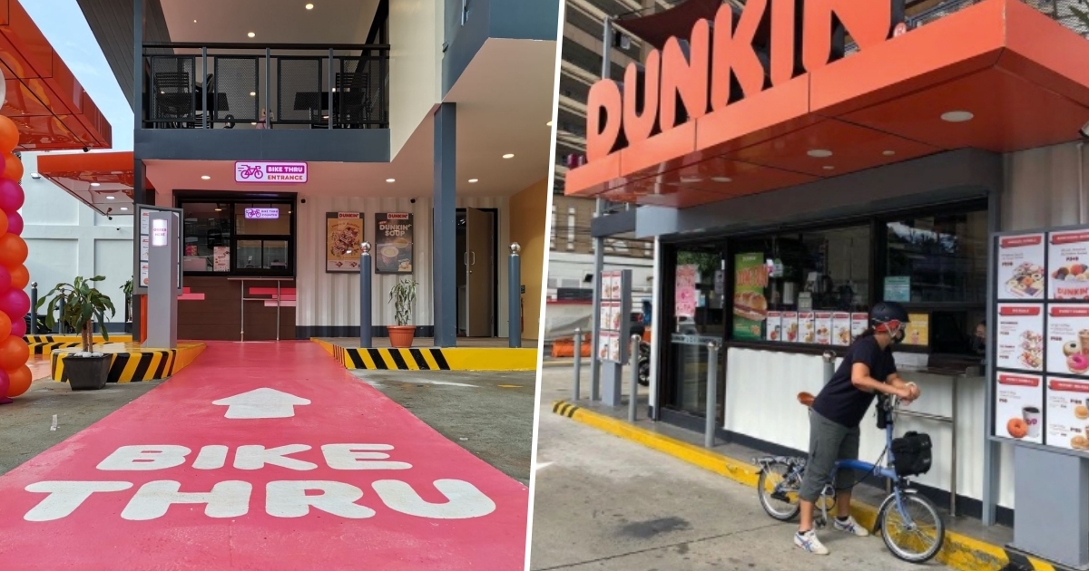 Dunkin' Timog Rolls Out a Bike-Thru Lane for Cyclists