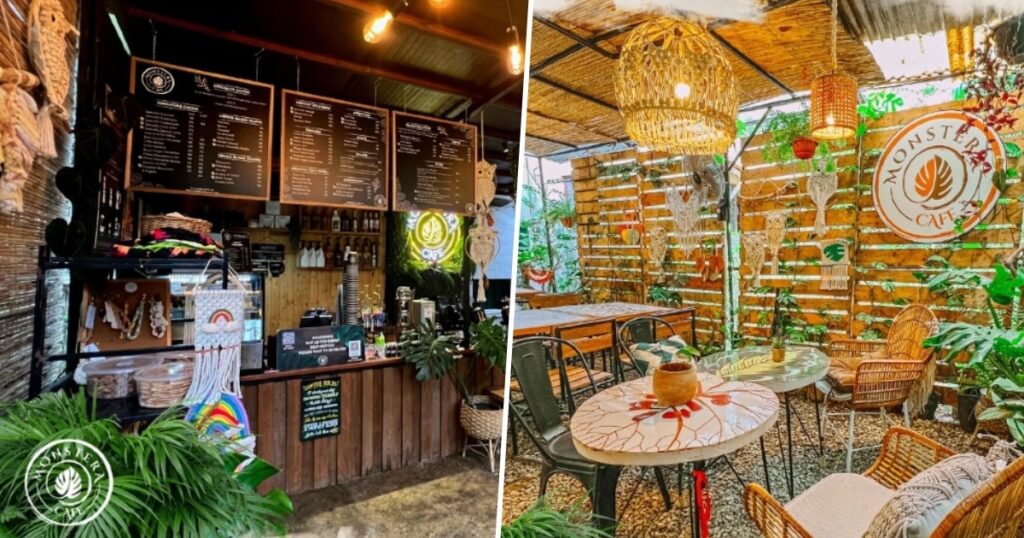 Enjoy Delicious Meals with Monstera Plants at This Cafe in Silang