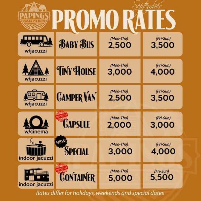 Paping's Glampsite in Cavite has Unique Stays for Every Type of Glamper